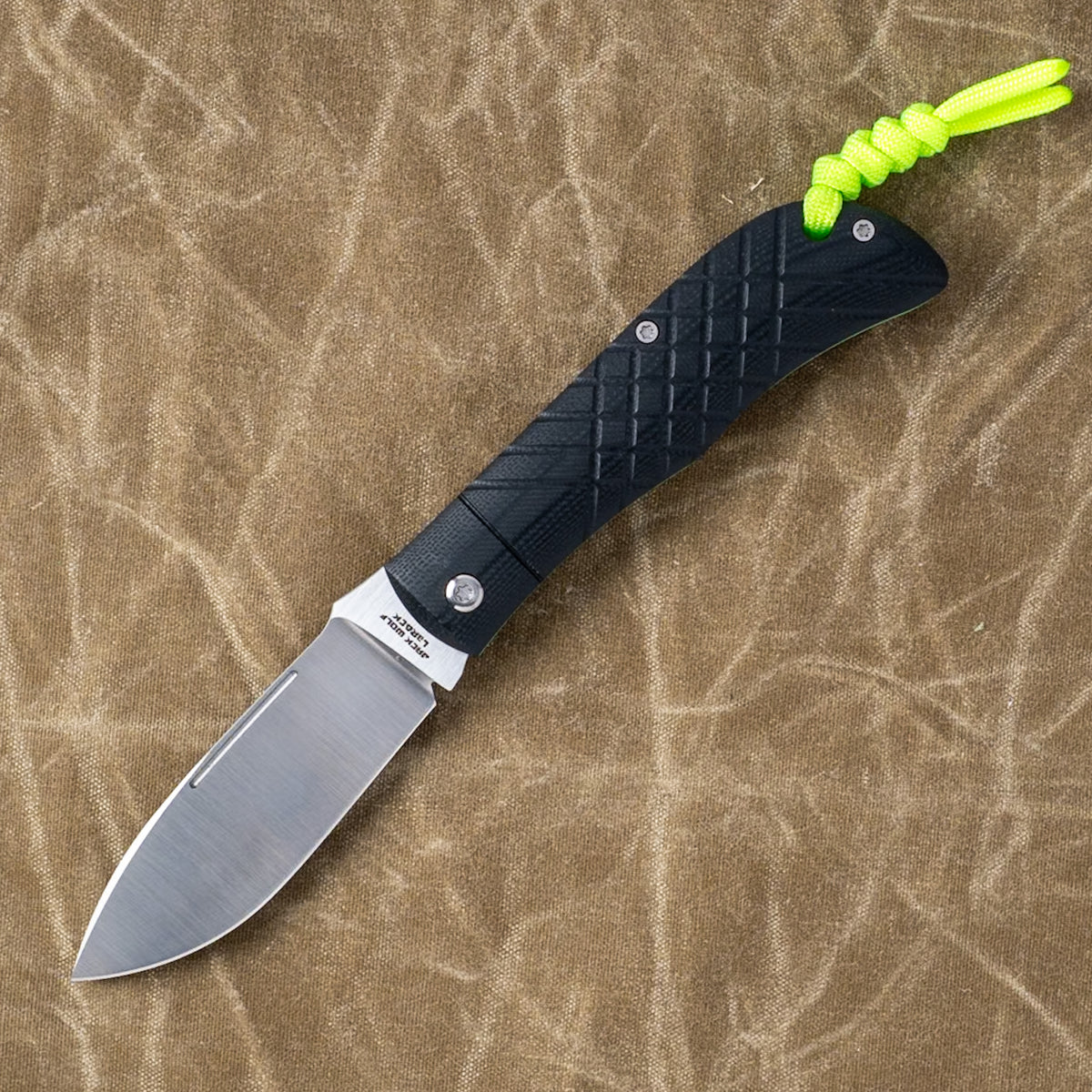Jack Wolf Knives Timber Jack Black G10 Cross Hatch 2 - Ultralight ...