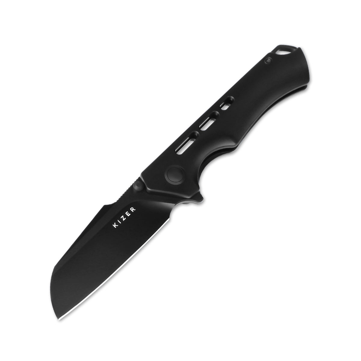 Kizer Crest Black Titanium Ki3714A2 | Gecko Customz Knifeworks Design ...