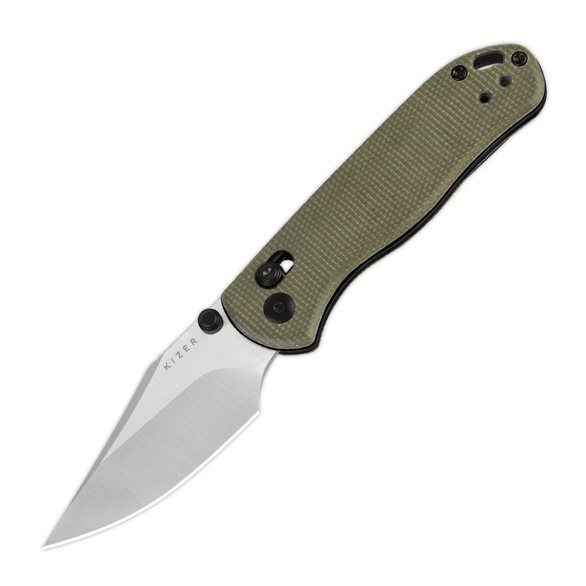 Kizer Drop Bear 2 Green Micarta Clip Point V3619.2KC1 – Adventure Carry