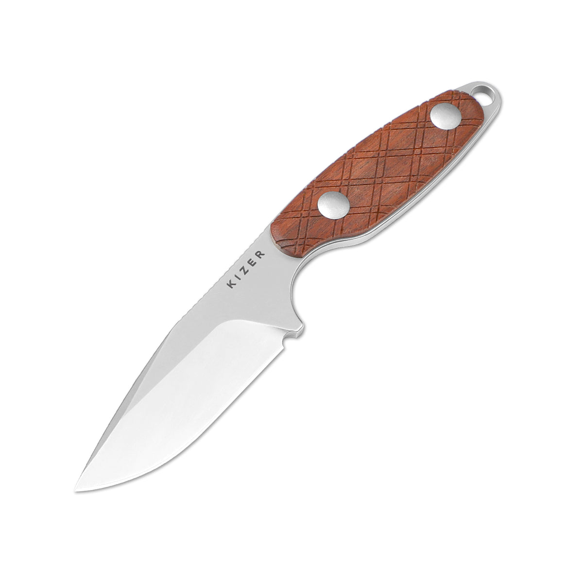 Kizer Muskrat Fixed Blade - Mkuruti Wood S35VN Steel - 1064A2 ...