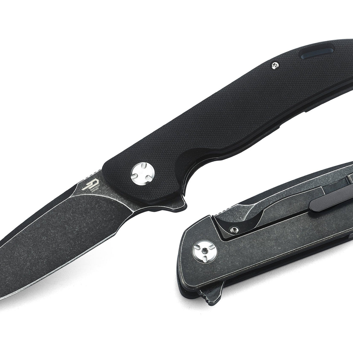 Bestech Knives | Bison | Titanium Framelock EDC Flipper Folding Knife ...